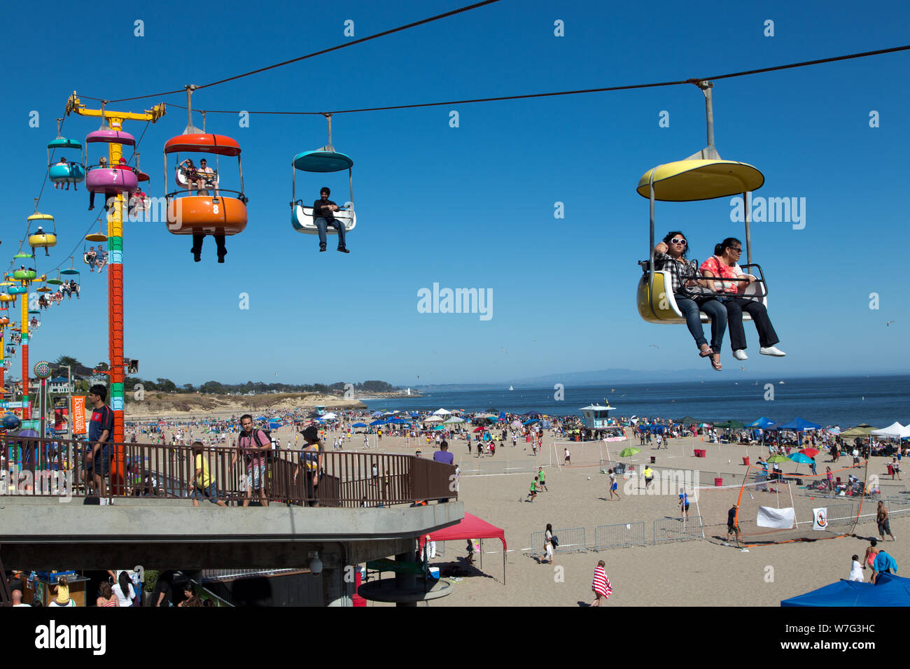 Amusement park ride in Santa Cruz, the county seat and largest city of ...