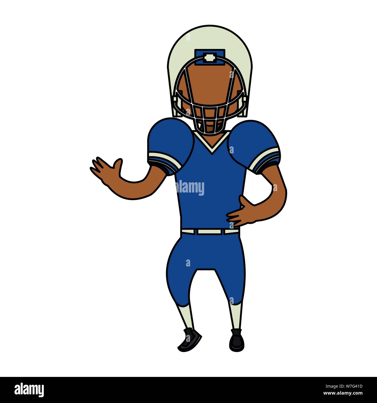 american football sport game cartoon Stock Vector Image & Art - Alamy