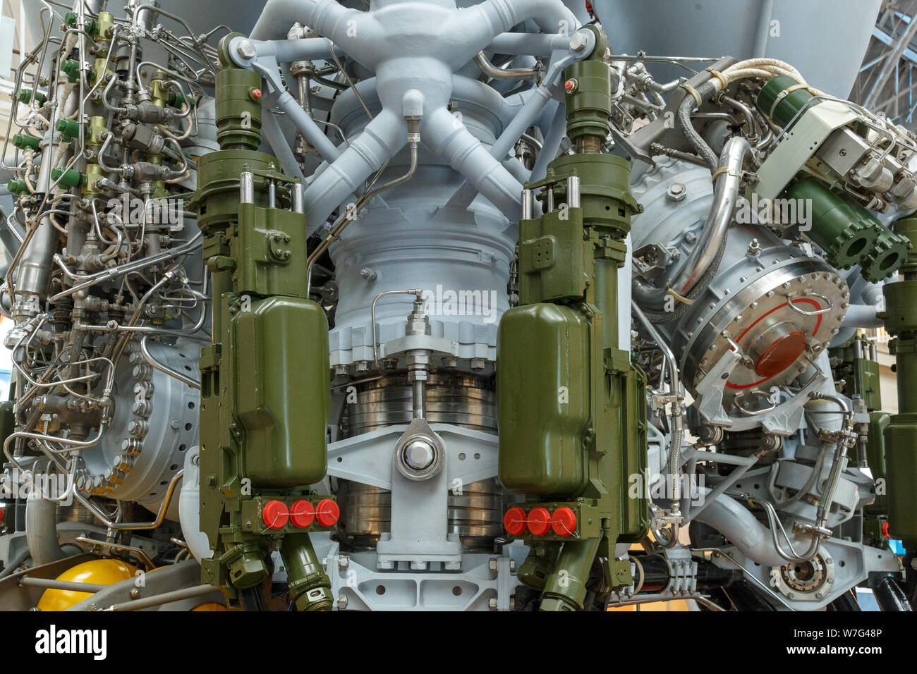 Rocket Engine Launcher Detail Exhibition Stock Photo - Alamy