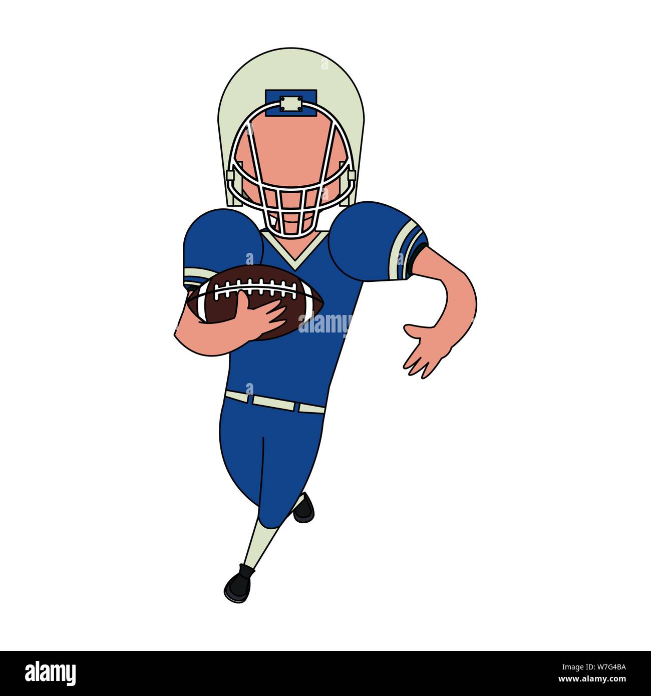 american football sport game cartoon Stock Vector Image & Art - Alamy