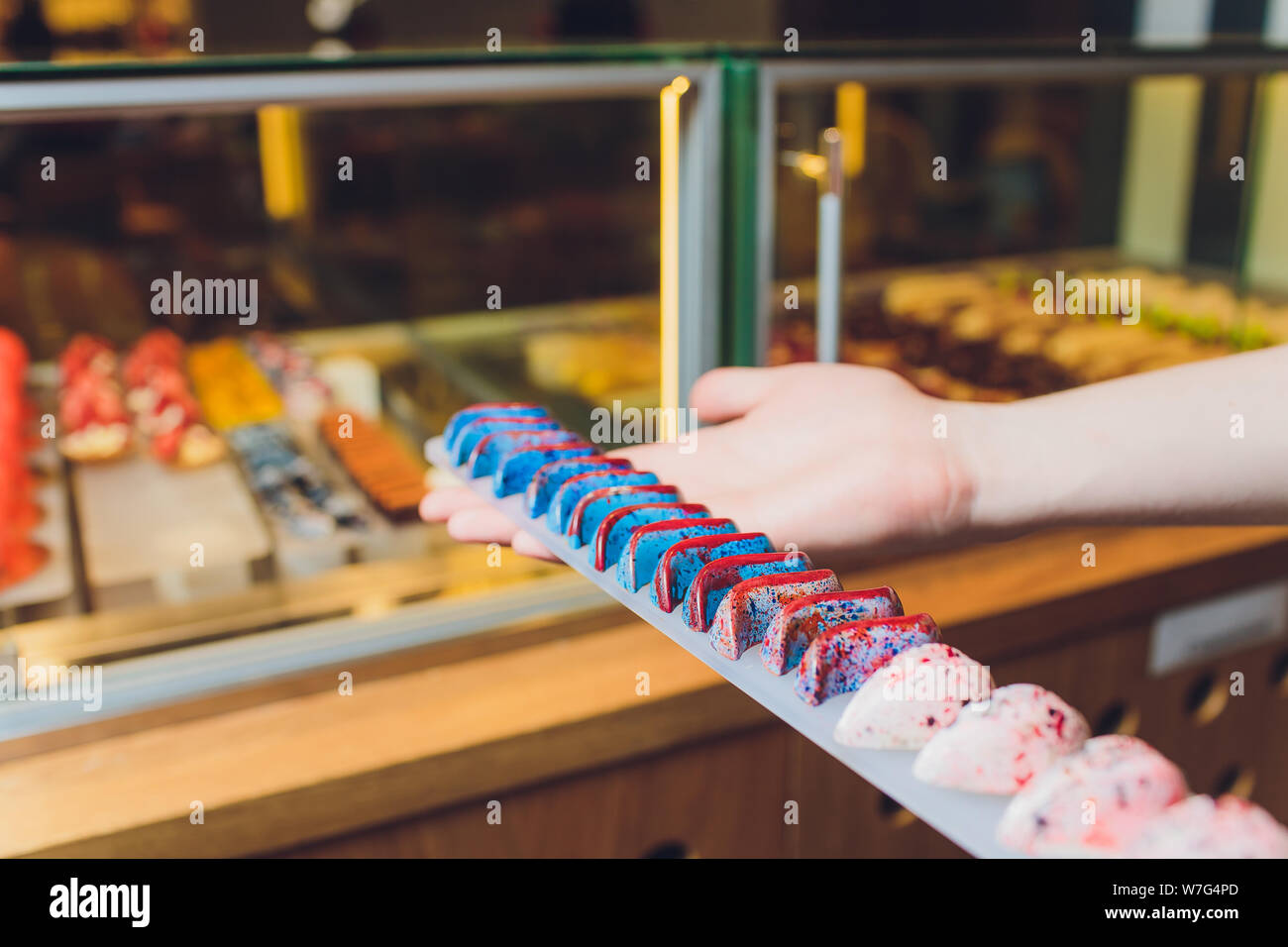Woman taking piece cake from hi-res stock photography and images - Alamy