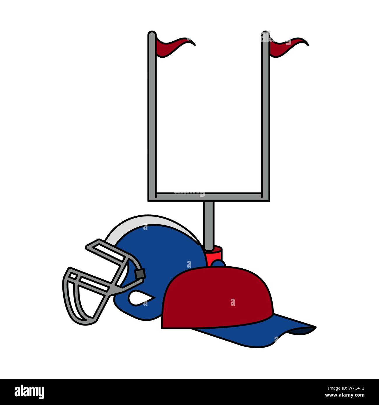 american football sport game cartoon Stock Vector Image & Art - Alamy