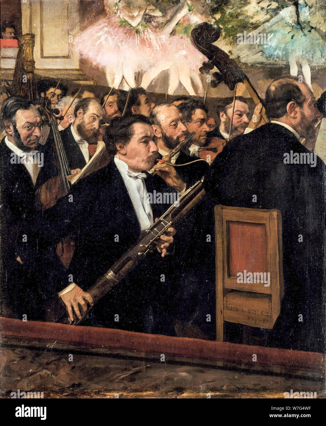 Edgar Degas, The Orchestra at the Opera, painting, circa 1870 Stock ...