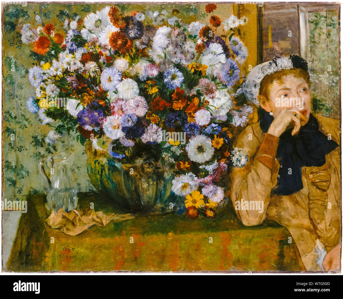 Impressionist painting vase of flowers hi-res stock photography and ...
