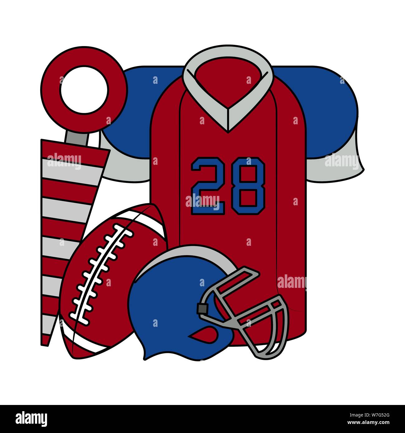 american football sport game cartoon Stock Vector Image & Art - Alamy