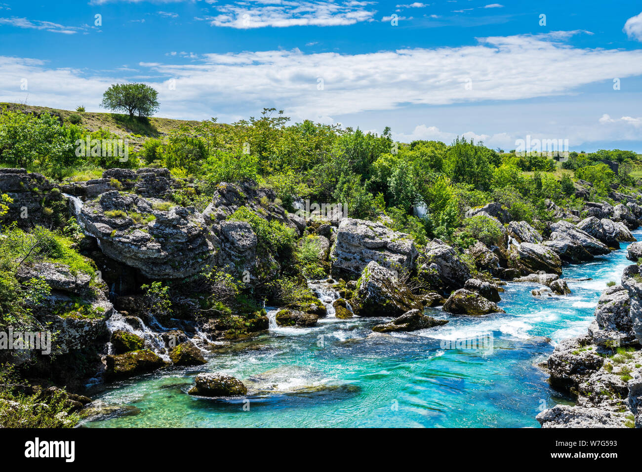 Montenegro, Stunning clean crystal clear turquoise water of cijevna ...