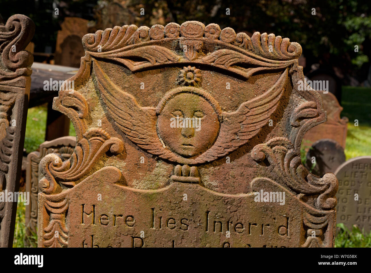 Ancient cemetery, Hartford, Connecticut Stock Photo - Alamy