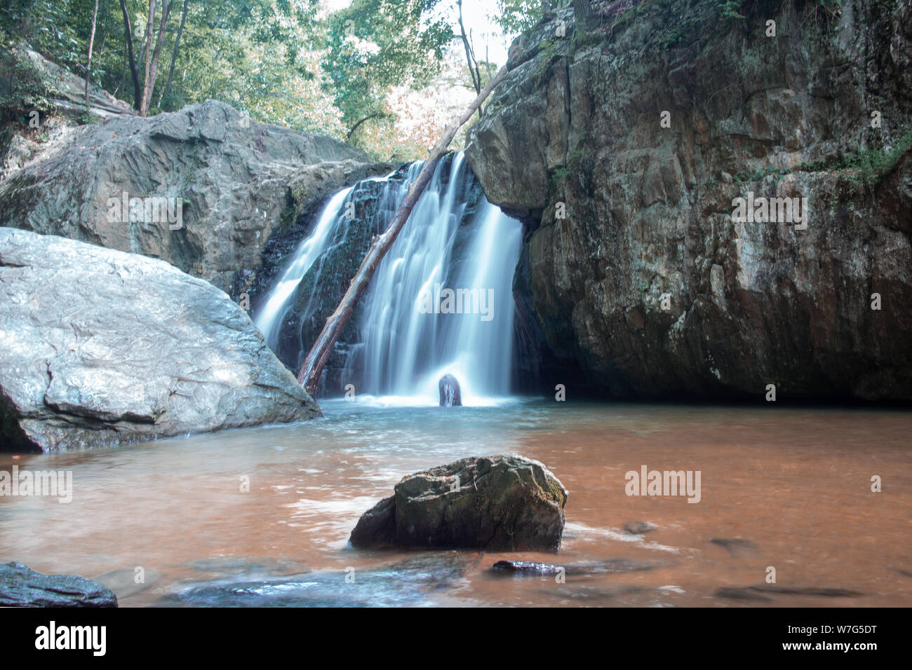Long exposure of Kilgore Falls from downstream, Rocks State Park ...