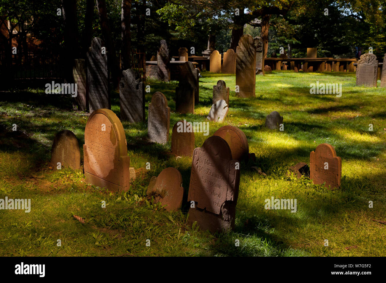 Ancient cemetery, Hartford, Connecticut Stock Photo - Alamy