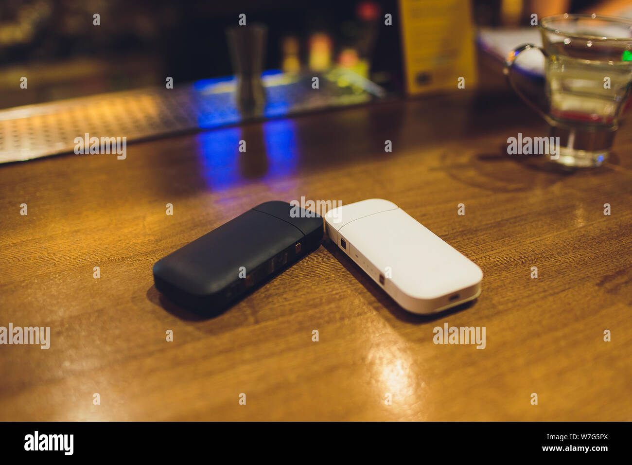 heat-not-burn tobacco product technology. e-cigarette before smoking ...