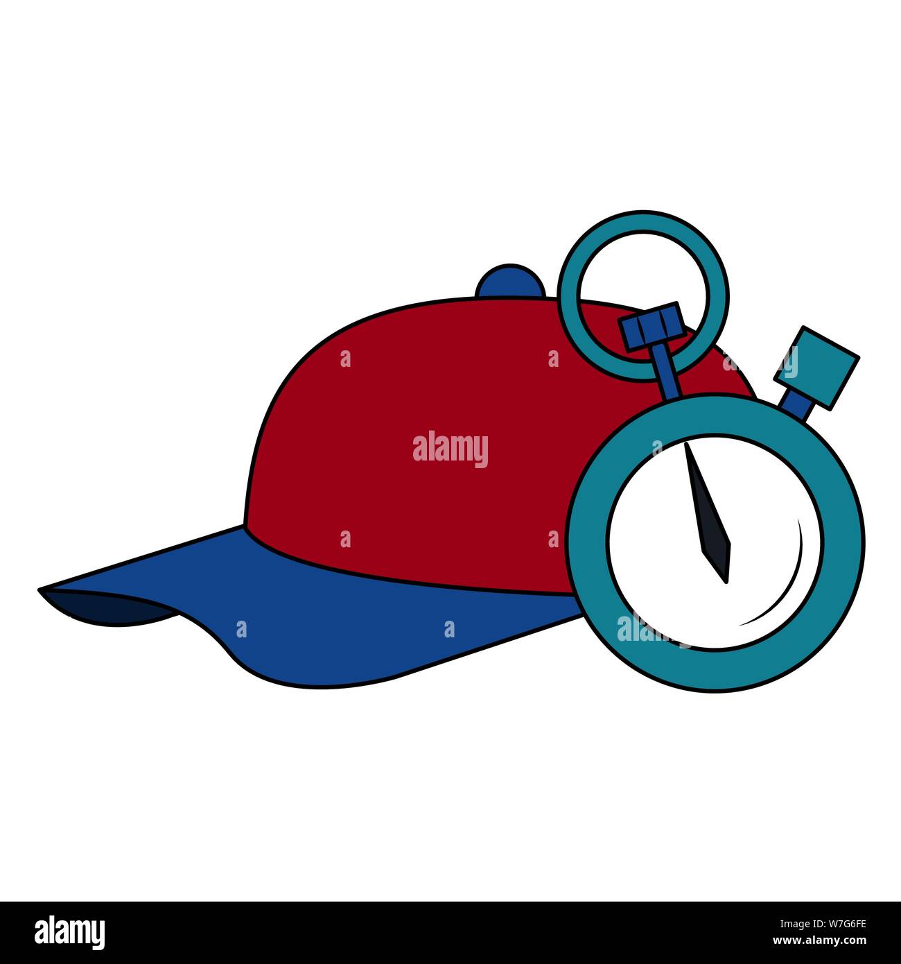cap sport hat style cartoon Stock Vector Image & Art - Alamy