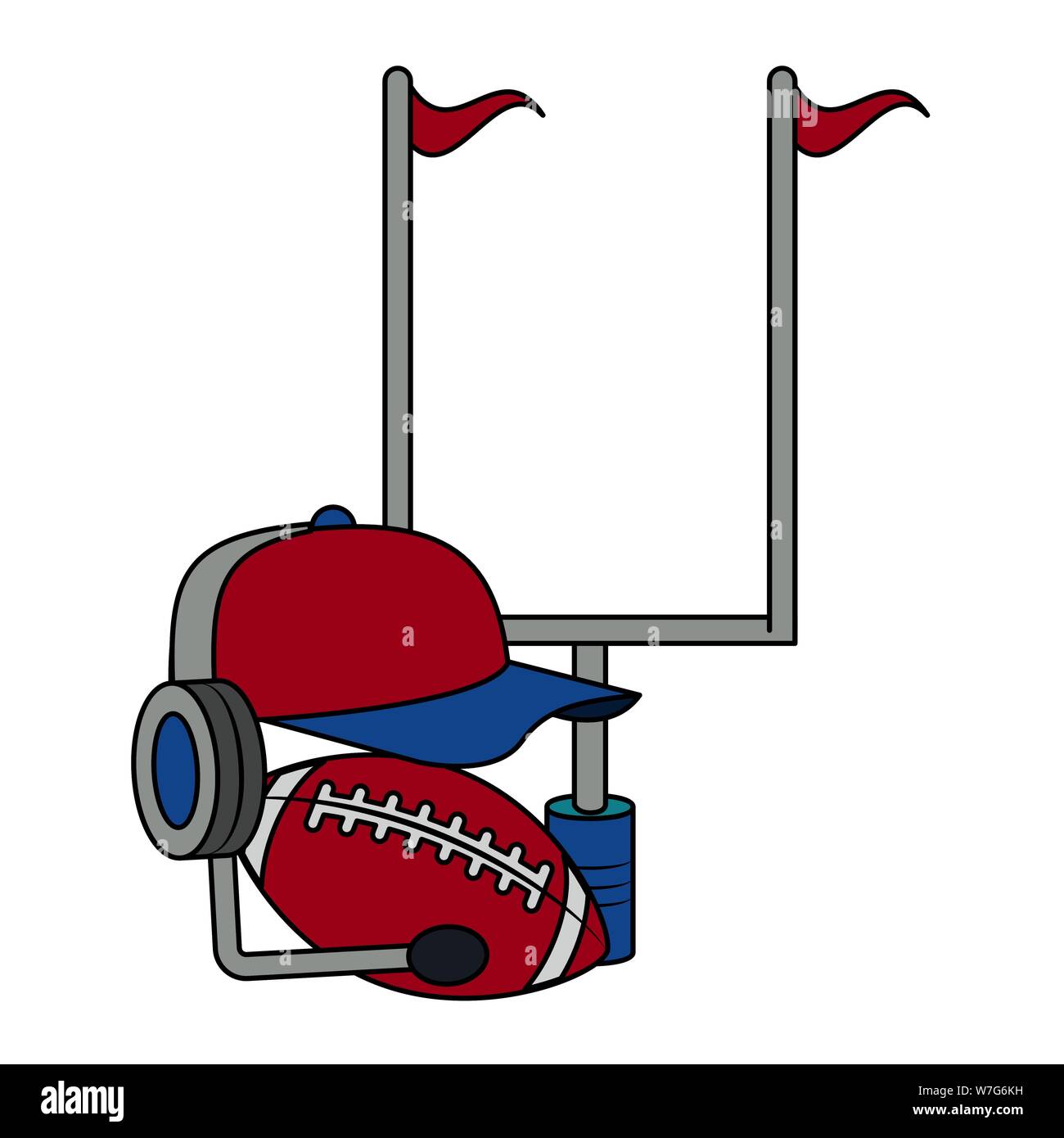 american football sport game cartoon Stock Vector Image & Art - Alamy