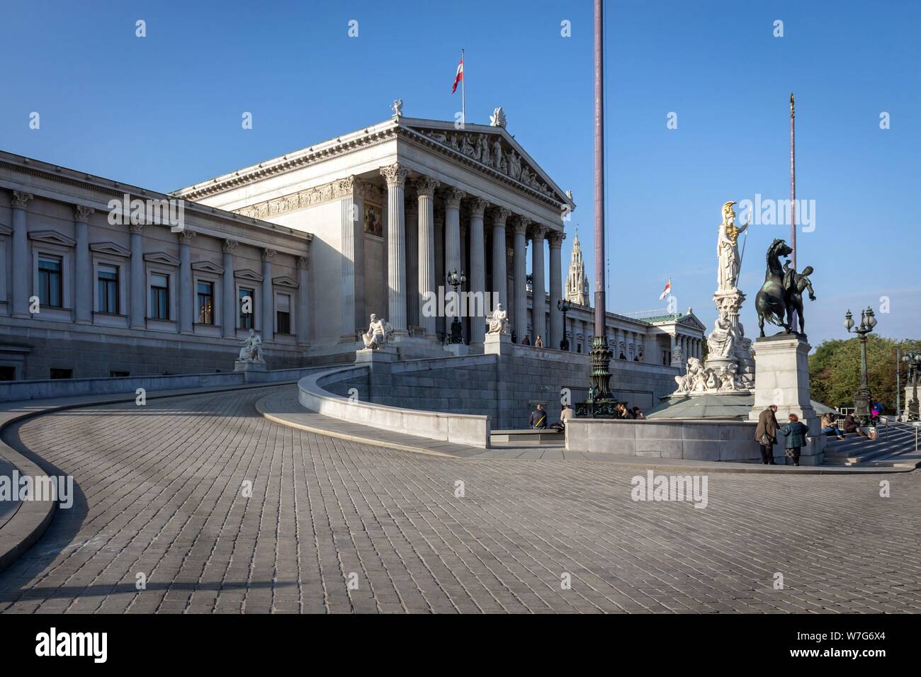 Austria: Parliament Building on Ringstraße, Vienna.Photo from 1 ...