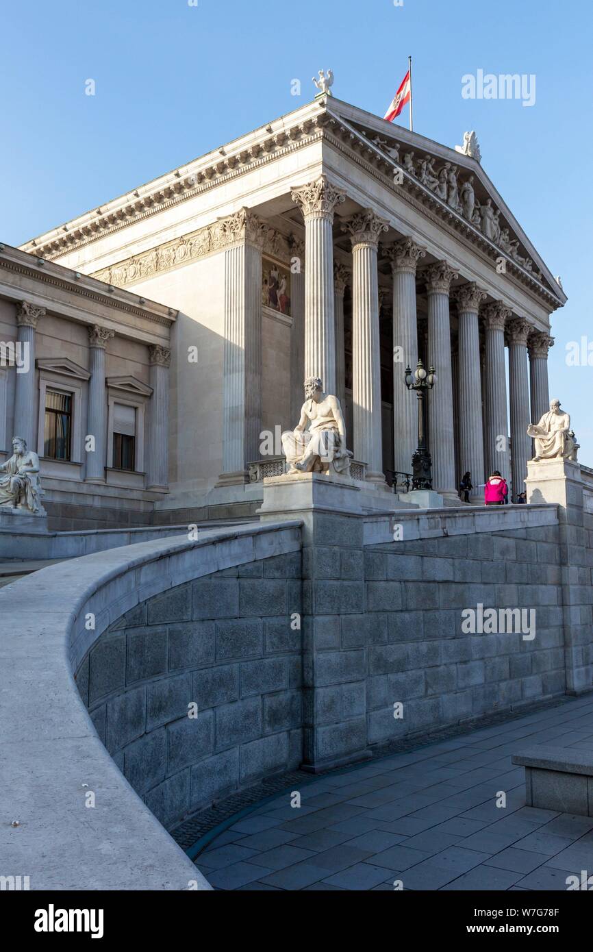 Austria: Parliament Building on Ringstraße, Vienna.Photo from 1 ...