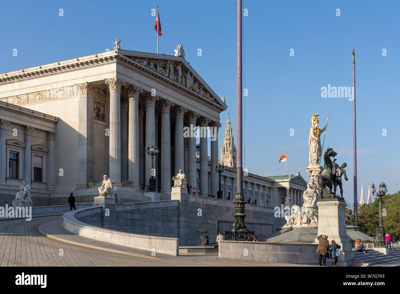 Austria: Parliament Building on Ringstraße, Vienna.Photo from 1 ...