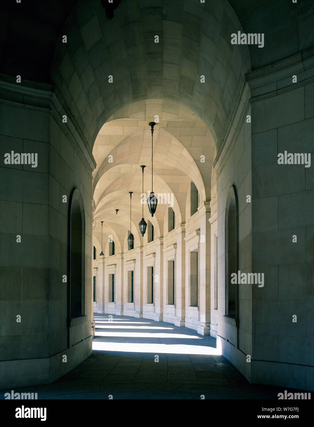 Arched architectural detail in the Federal Triangle located in ...