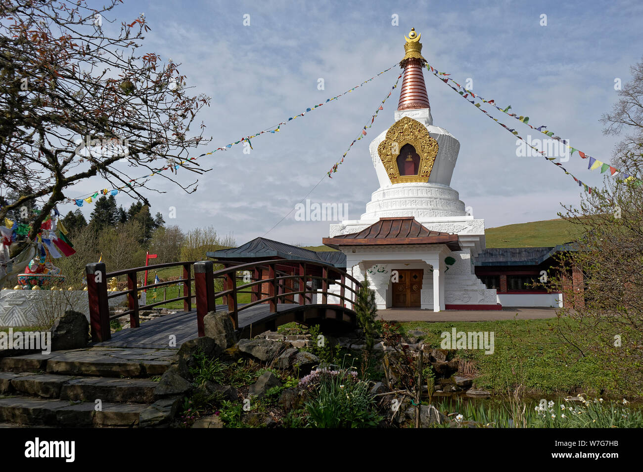 Kagyu Samye Ling Monastery and Tibetan Centre - Victory Stupa & bridge ...