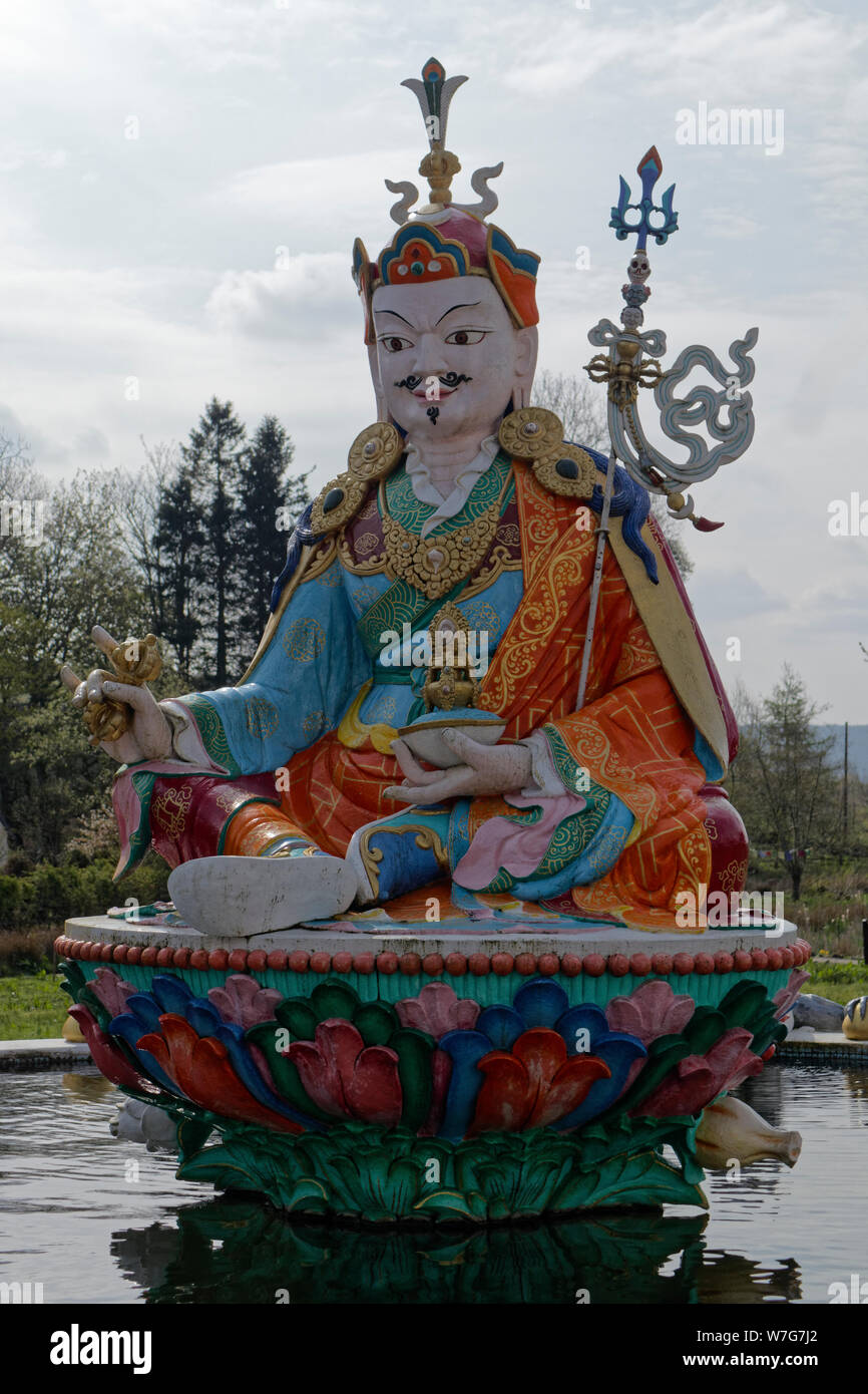 Kagyu Samye Ling Monastery and Tibetan Centre - Guru Rinpoche Stock ...