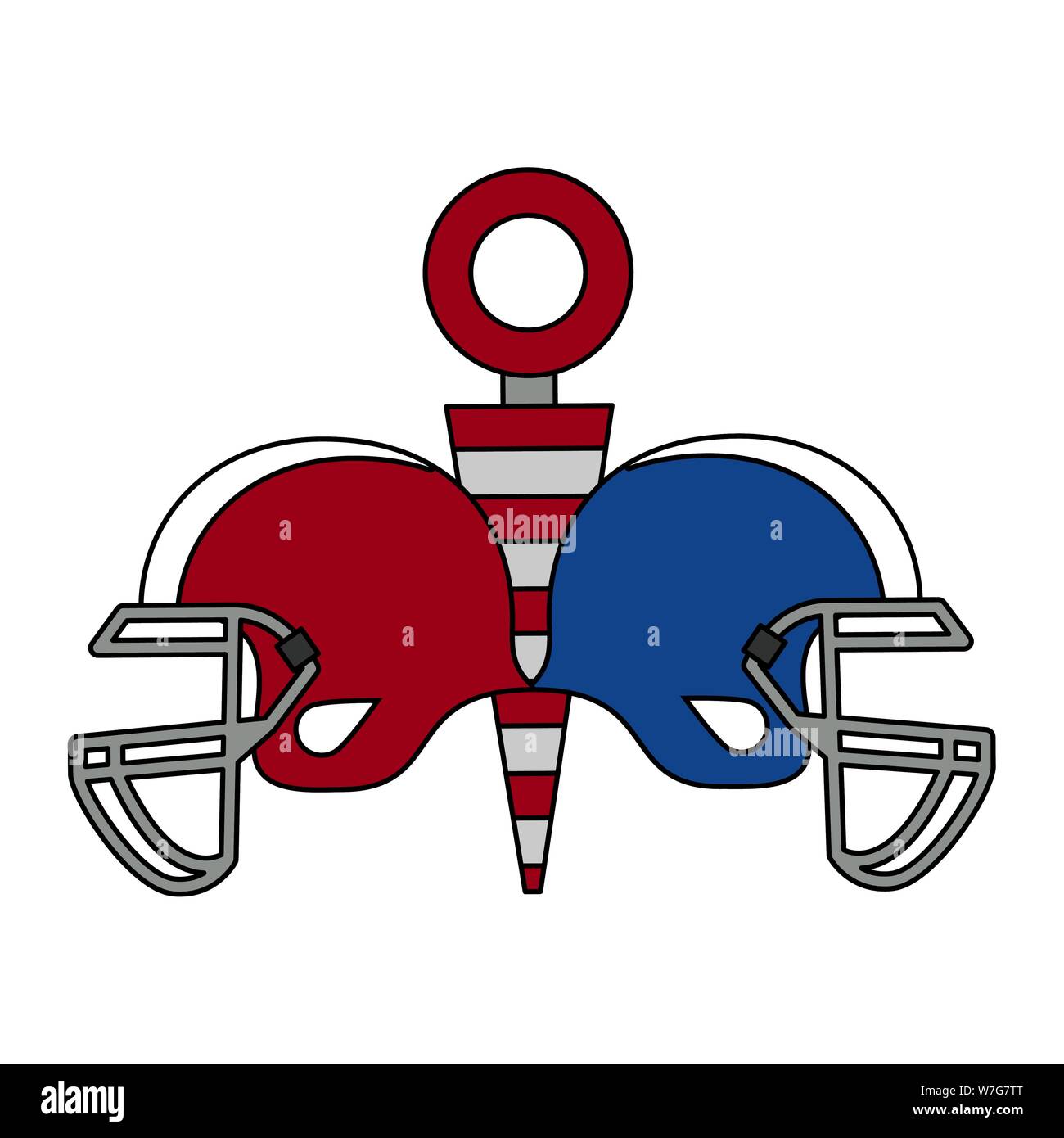 american football sport game cartoon Stock Vector Image & Art - Alamy