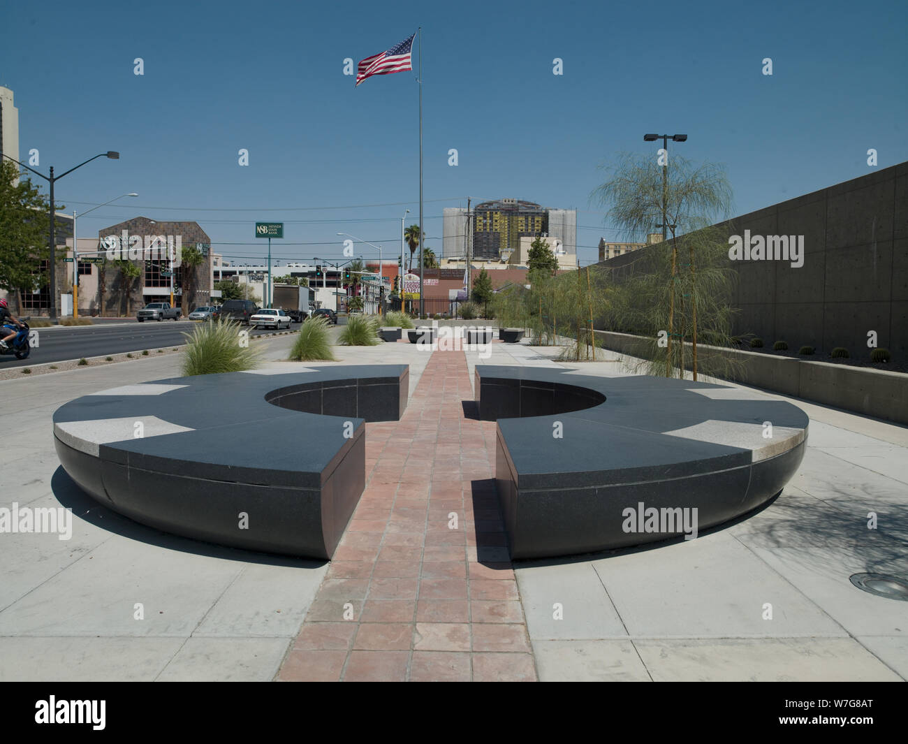 Architectural art Vortex, Stream, and Confluence at Lloyd D. George U.S ...