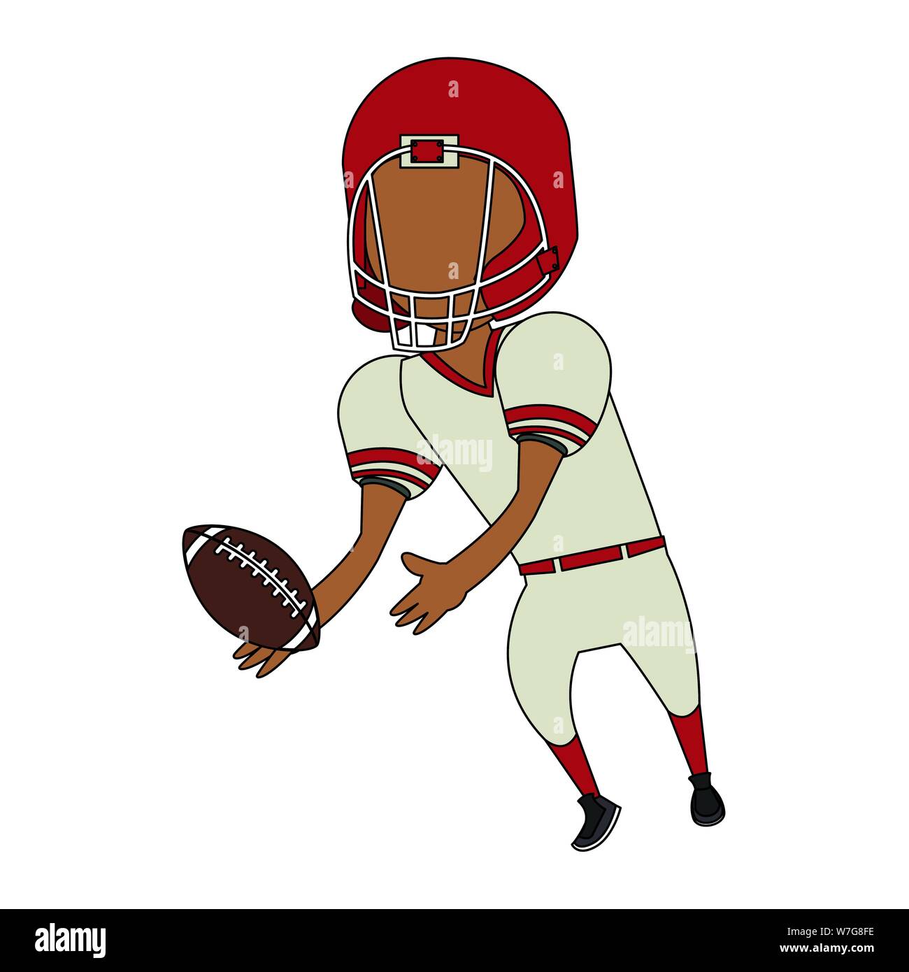 american football sport game cartoon Stock Vector Image & Art - Alamy