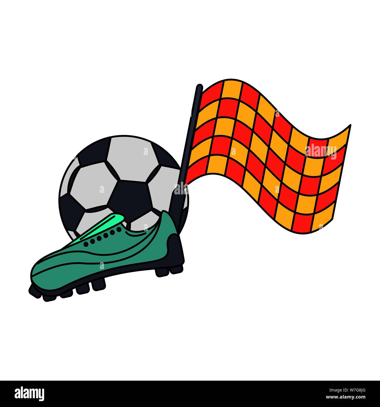 soccer football sport game cartoon Stock Vector Image & Art - Alamy