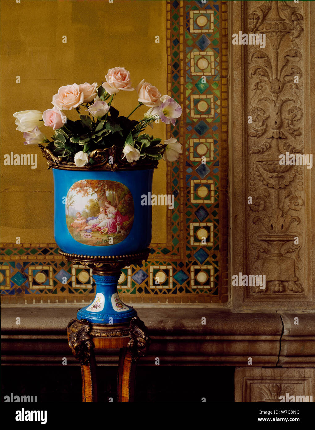 Architectural detail in the Turkish Embassy, Washington, D.C Stock ...