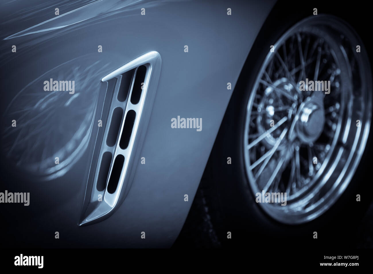 Color close up of the air vents of a vintage classic car Stock Photo ...