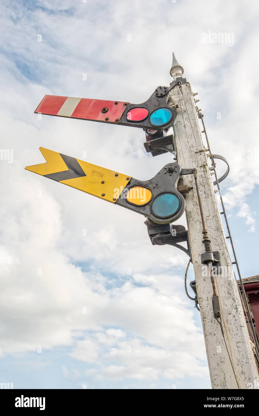 Settle Signal box Stock Photo - Alamy