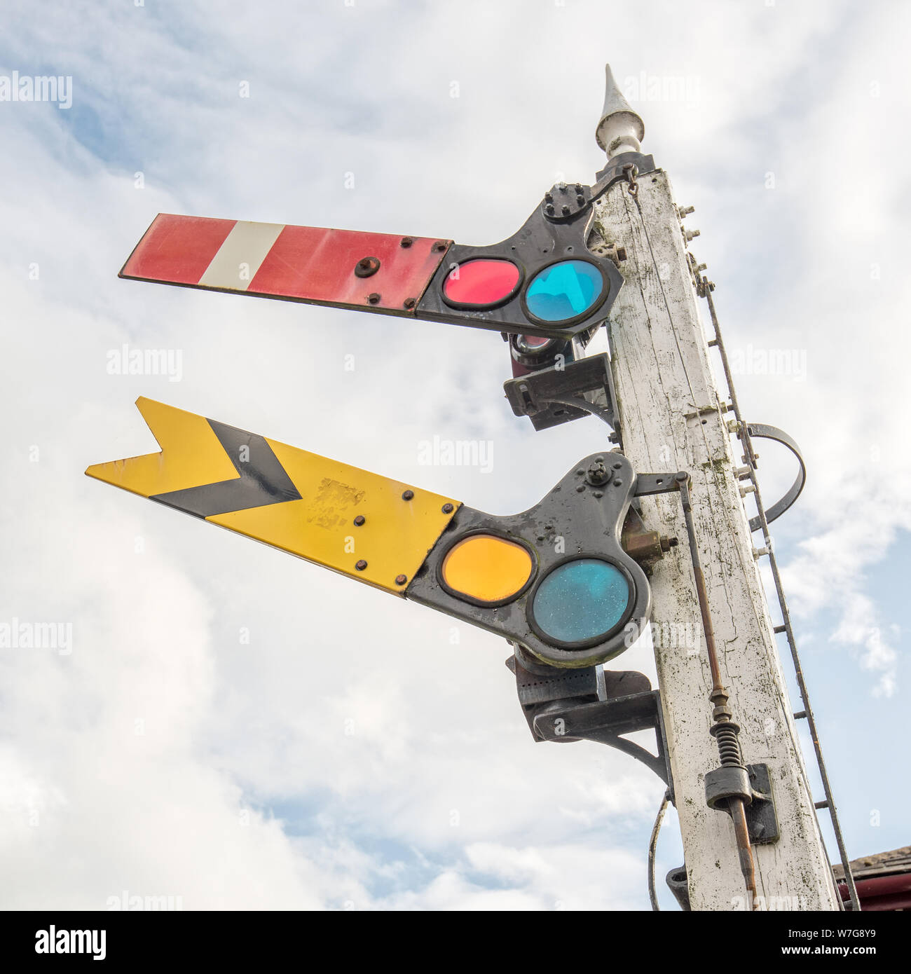 Settle Signal box Stock Photo - Alamy