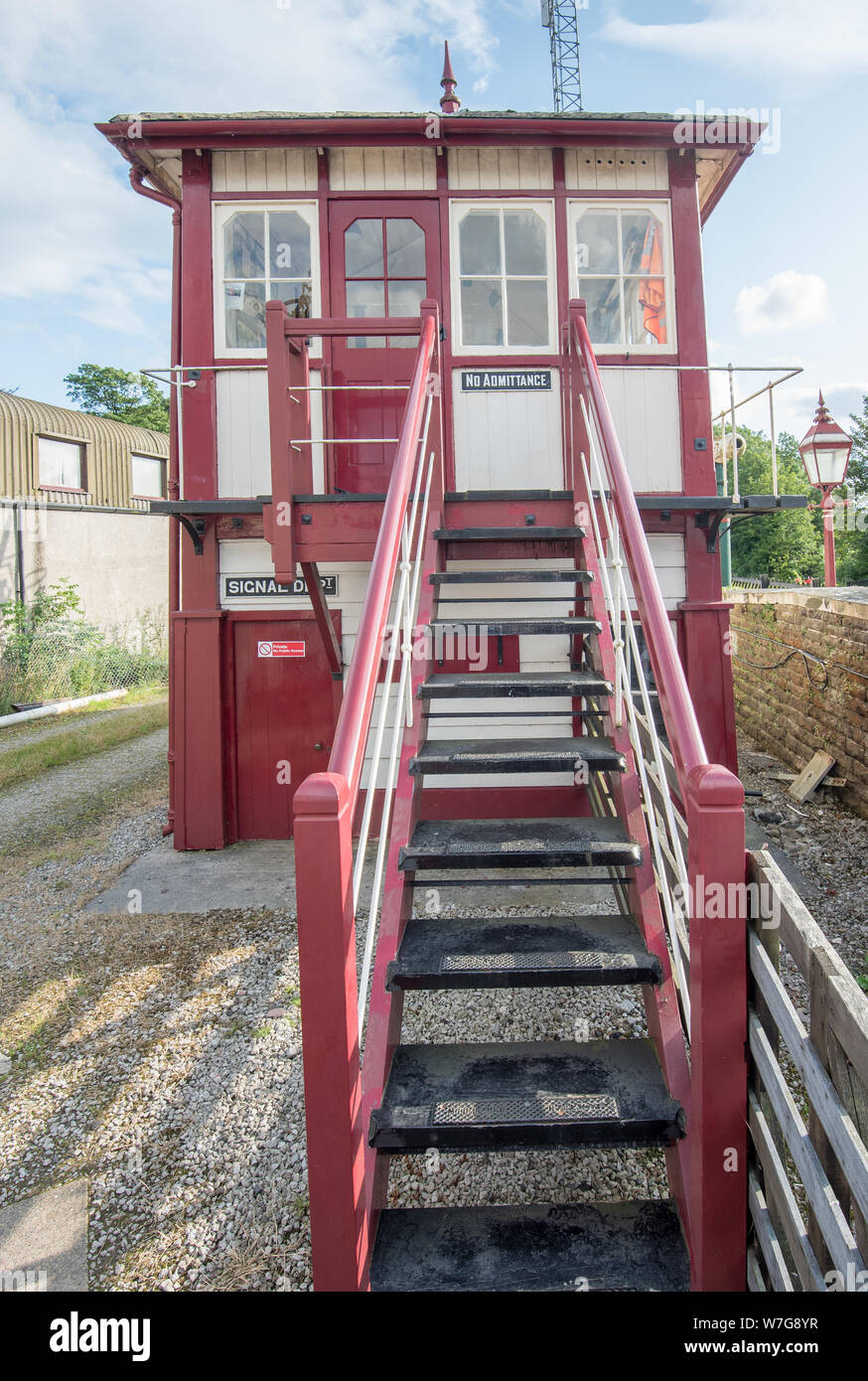Settle Signal box Stock Photo - Alamy