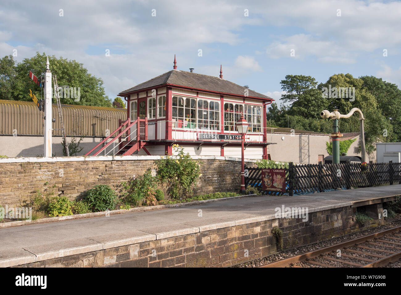 Settle Signal box Stock Photo - Alamy