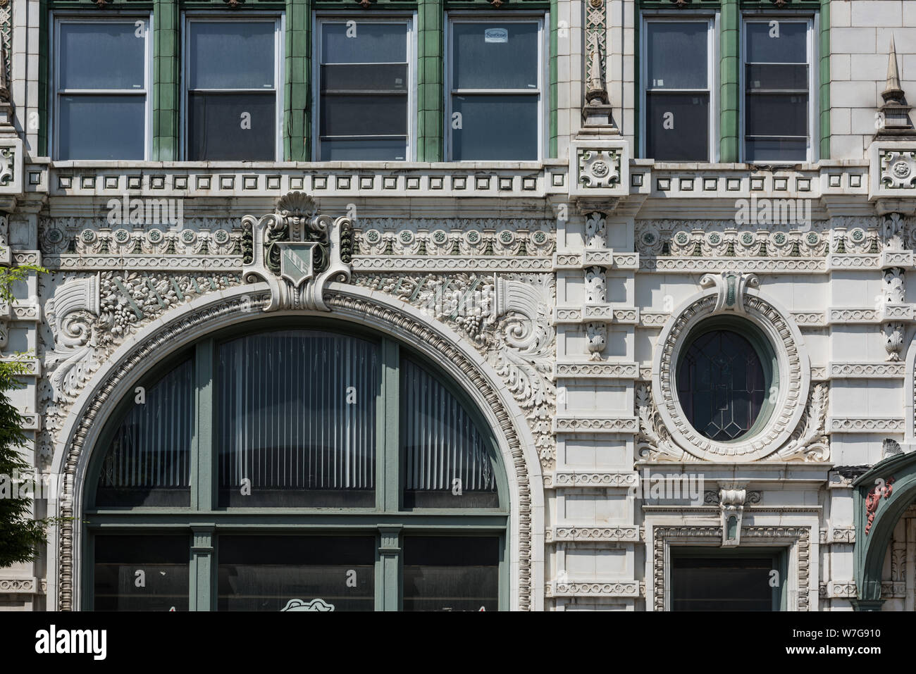 Architectural detail of the Capitol Theatre building, also known as the ...