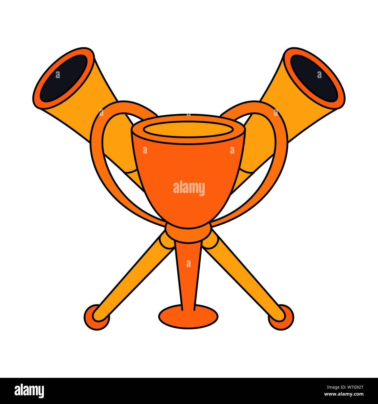 trophy success champion cup cartoon Stock Vector Image & Art - Alamy