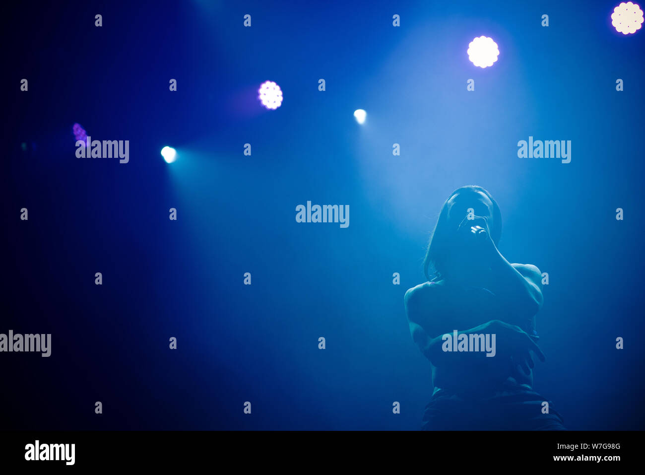 BONTIDA, ROMANIA - JULY 19, 2019: Eccentric Estonian rapper Tommy Cash ...