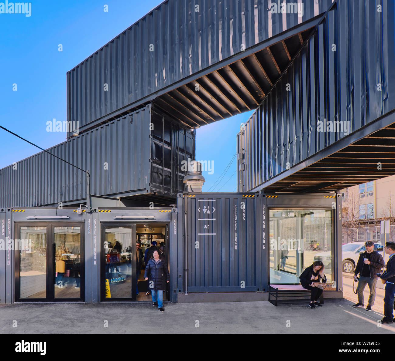 STACKT Market Designed entirely out of shipping containers. Located in ...