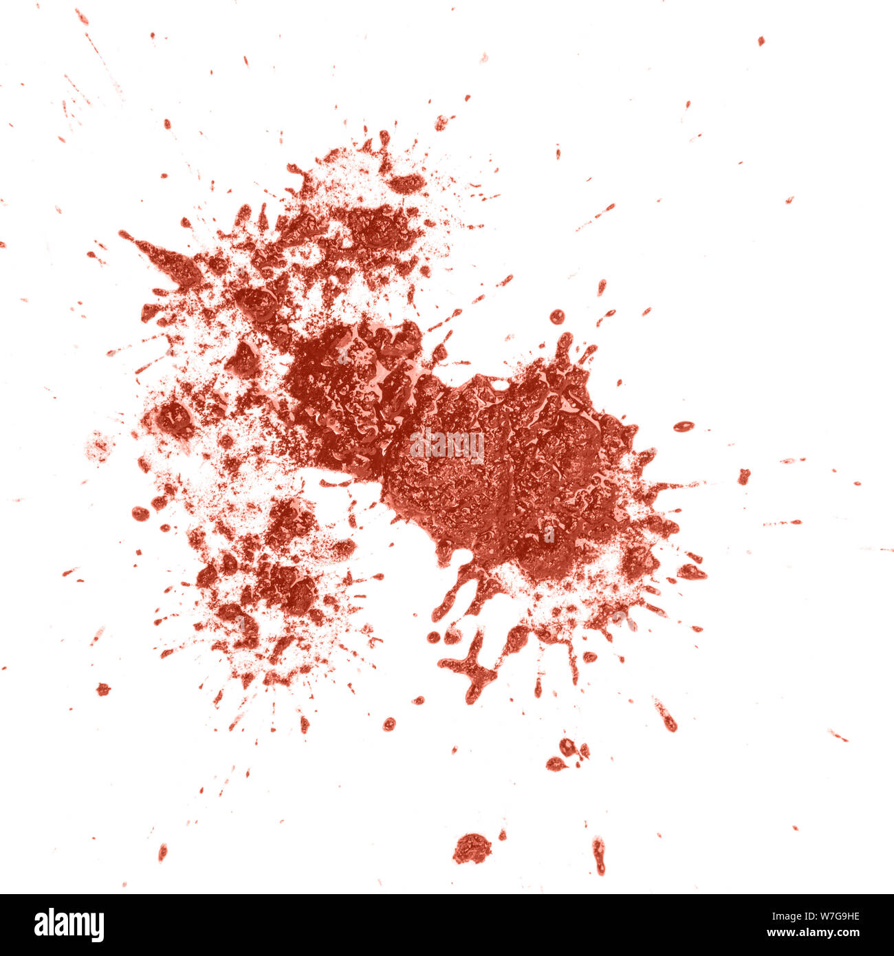 Mud splat pattern isolated Background with coral in trendy color of the ...