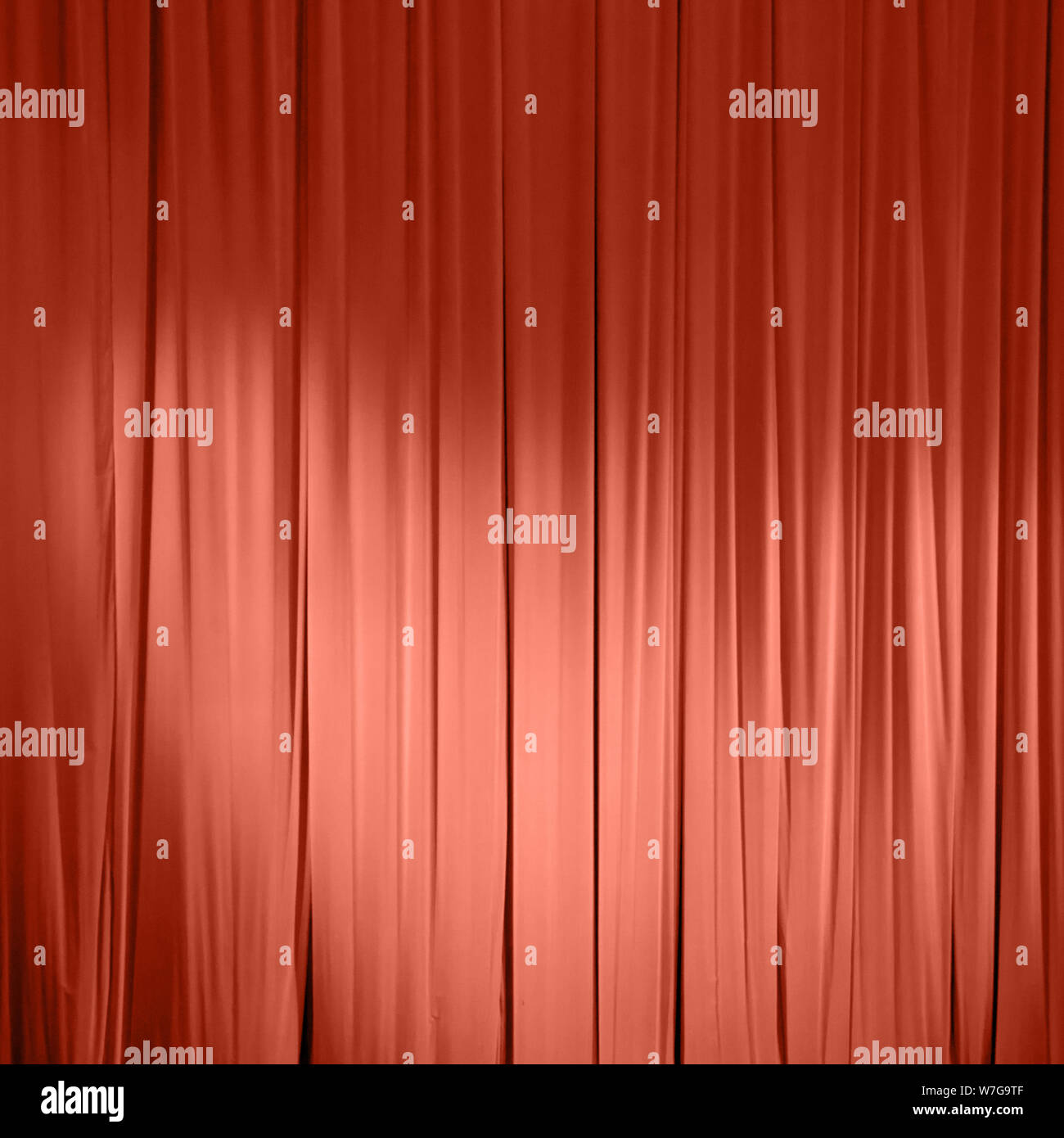 Living Coral color of the Year 2019. Stage Curtain with coral in trendy ...