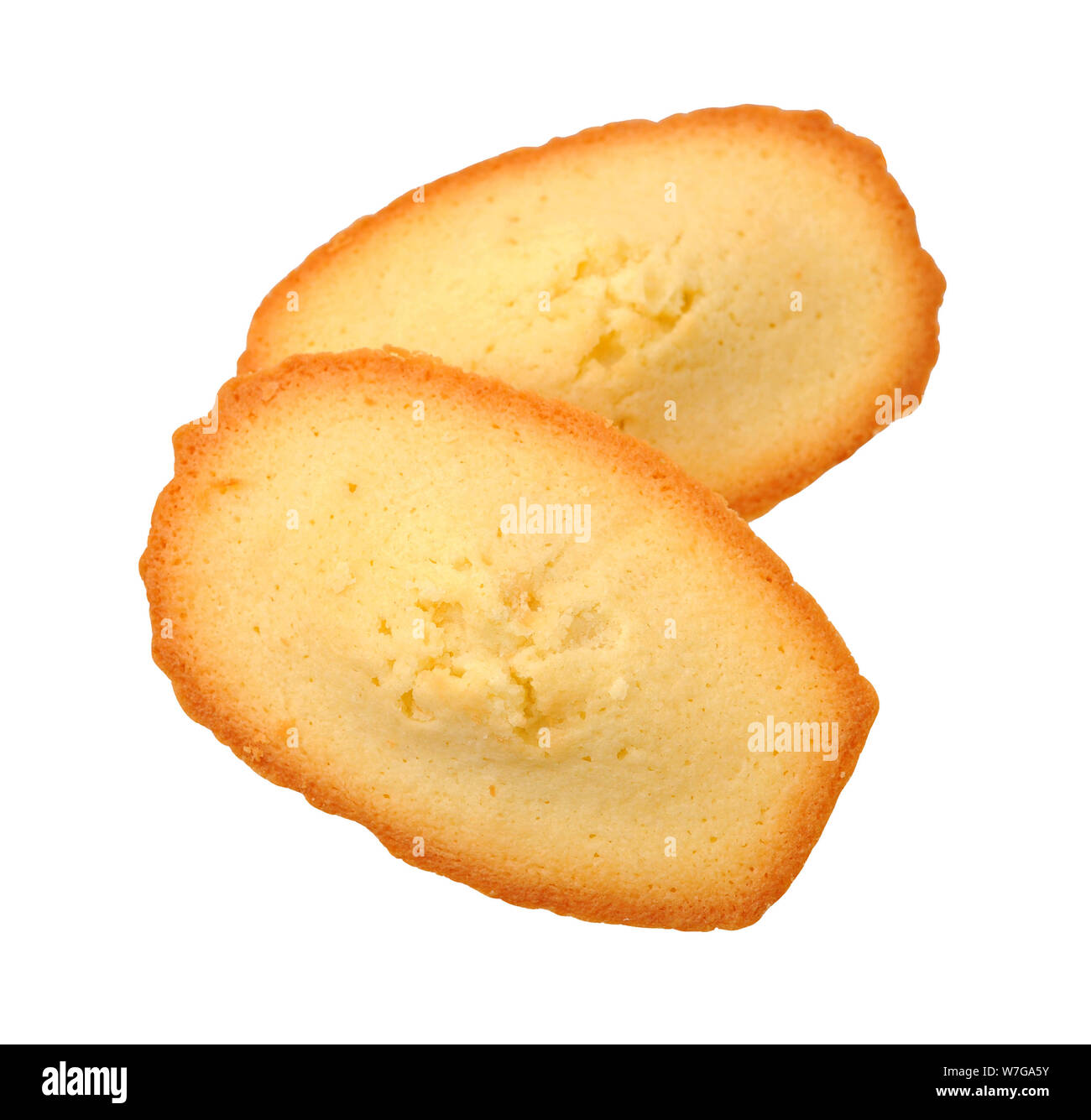 two sweet cookie isolated on white background Stock Photo - Alamy