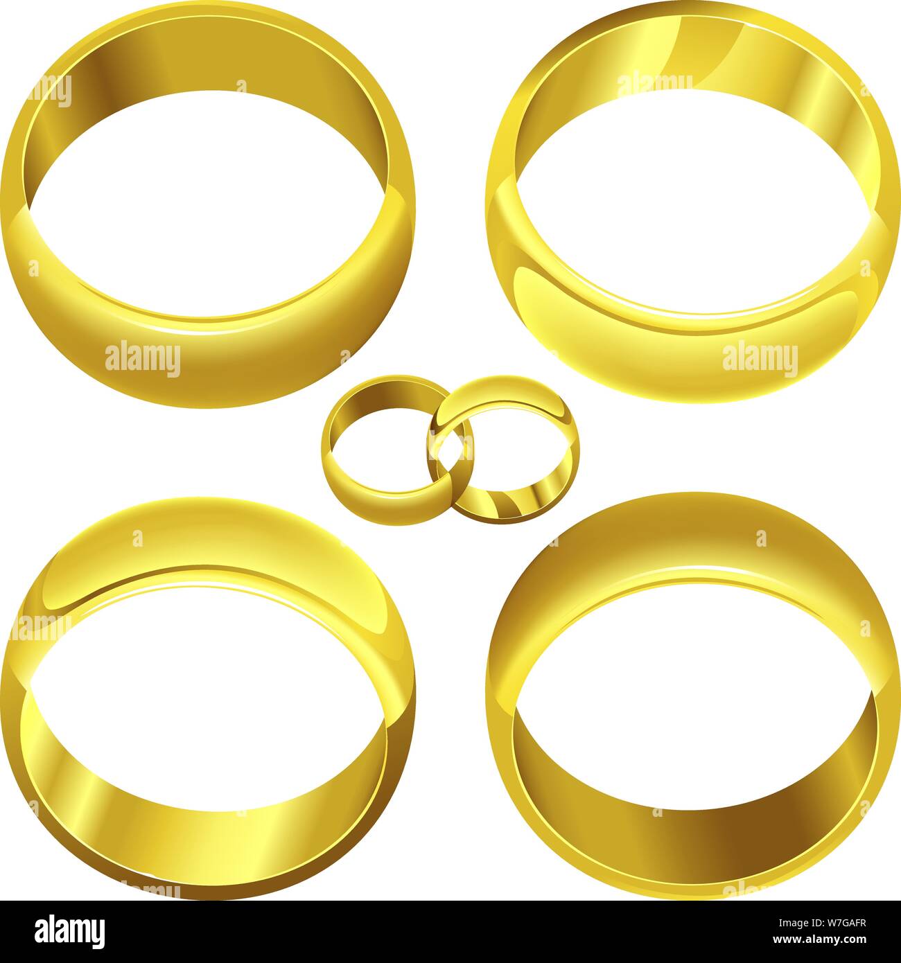 Gold rings Stock Vector Images - Alamy