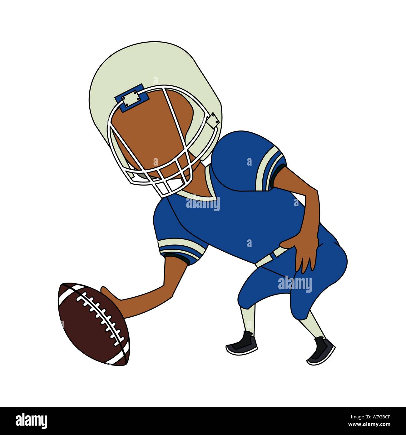 american football sport game cartoon Stock Vector Image & Art - Alamy