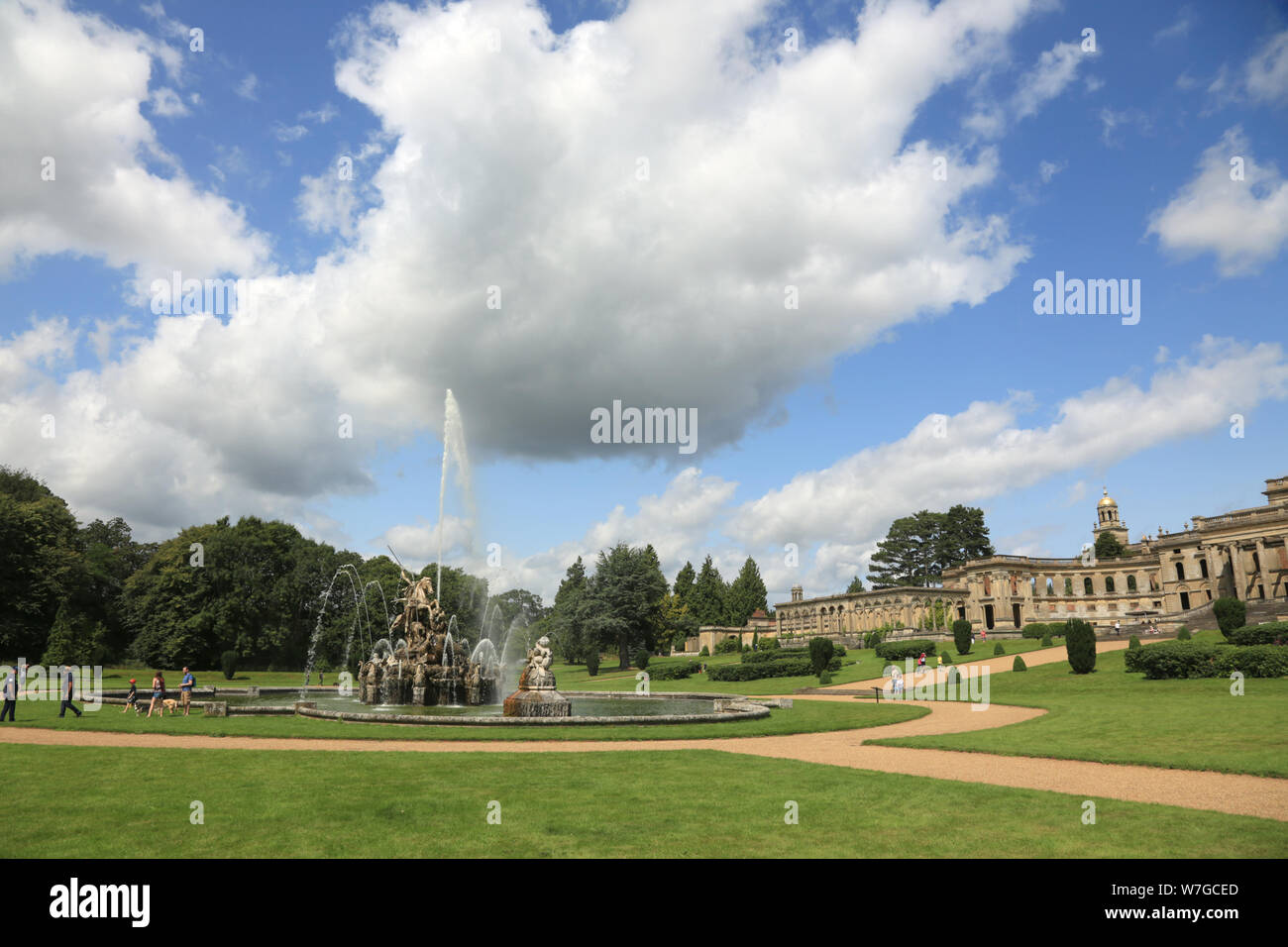 The ruins of Witley court, Great Witley, Worcestershire, England, UK ...