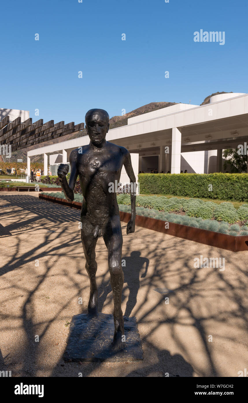 Art Running Man by Elizabeth Frink at the Getty Center in Los Angeles ...