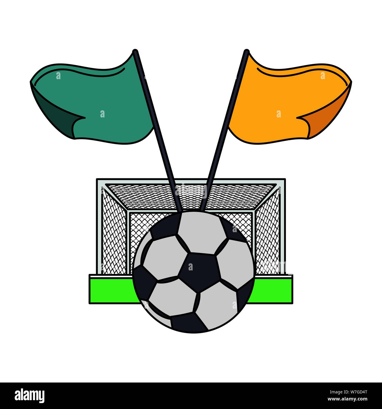 soccer football sport game cartoon Stock Vector Image & Art - Alamy