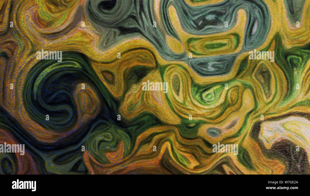 Oil pastel drawing. Abstract color background. Fine art print ...