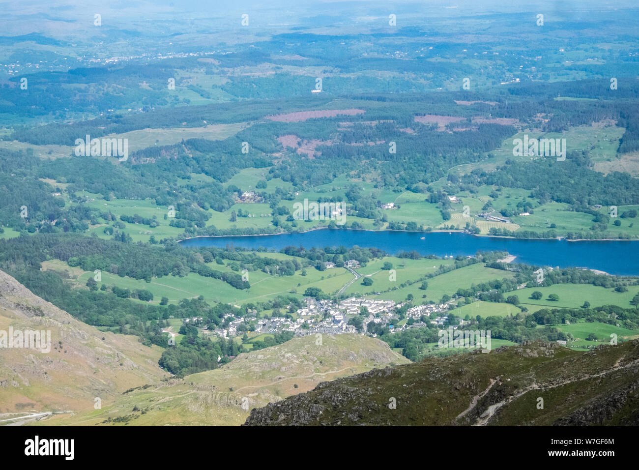 Summit,peak,of,The Old Man of Coniston,mountain,The Lakes,Lake District ...