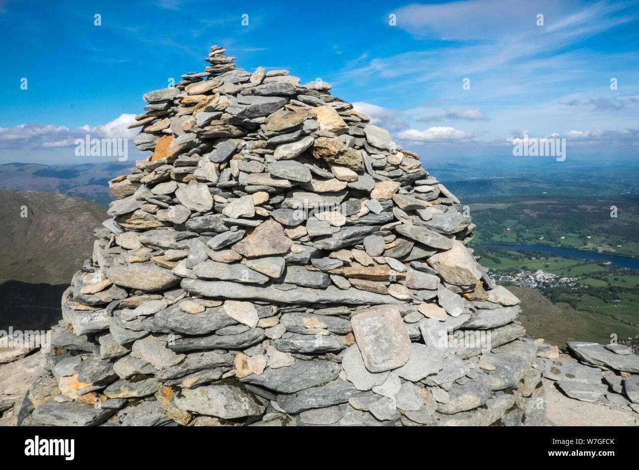 Summit,peak,of,The Old Man of Coniston,mountain,The Lakes,Lake District ...