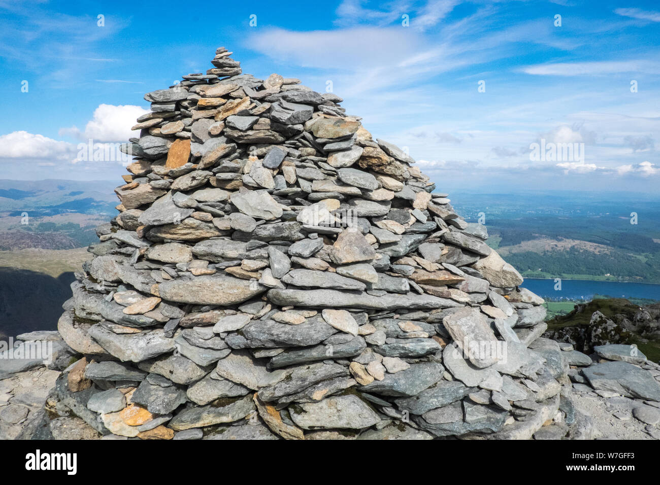 Summit,peak,of,The Old Man of Coniston,mountain,The Lakes,Lake District ...