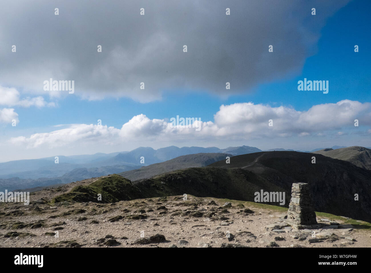 Summit,peak,of,The Old Man of Coniston,mountain,The Lakes,Lake District ...
