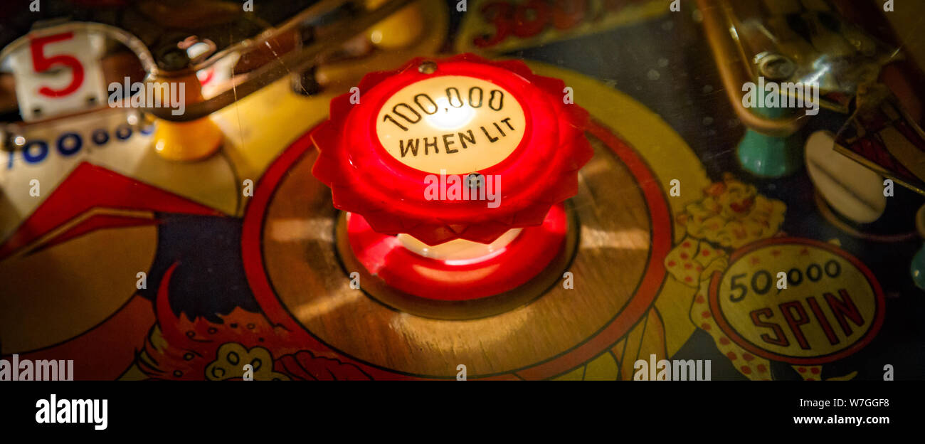 Budapest, Hungary - March 25, 2018: Pinball game museum. Pinball ...